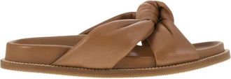 Fabiana Filippi Femme, Chaussures, Brun, Taille: 38 EU Knotted Leather Slides