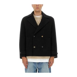 Moschino Kurzmantel aus Wollmischung mit doppelreihiger Knopfleiste - - Jackets - Herren - Schwarzk - L
