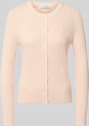 Lacoste Regular Fit Strickjacke aus Baumwoll-Mix