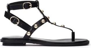 Martinelli Sandales Plates en Cuir MAZZINI pour Femme Color (Black)