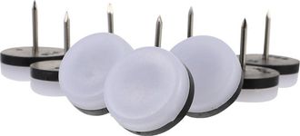 SOLUSTRE GLEAVI 40 St&uuml;ck M&ouml;belbein Untersetzer aus Nylon mit Nagel rutschfeste M&ouml;belgleiter f&uuml;r Tisch und Stuhlf&uuml;&szlig;e Bodenschonend und Ger&auml;uschd&auml;mpfend Feuchtig