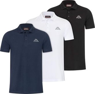 Kappa Herren Polo VELEOT 3 Polo Shirt 3er-Pack s/s 707408-11-0601 XXXXXL