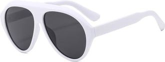Generic Lunettes De Soleil Dext&eacute;rieur &Agrave; Monture Large For Hommes Sport For Femmes For Vacances Et Conduite(White)