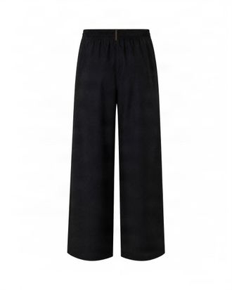 Fabiana Filippi Virgin Wool Flannel Trousers - Black