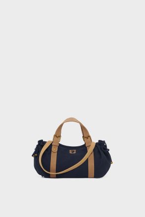 Gerard Darel Sac &agrave; main en toile - 18H - Marine/Tan