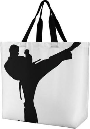 Generic Arts Martiaux Taekwondo Sac &Agrave; Bandouli&egrave;re L&eacute;ger Tote Bag Grand Sac Fourre-Tout Pour Travail Plage Shopping