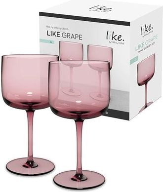 like. by Villeroy & Boch Like Glass Weinglas Lila, Spülmaschinenfest, Gläser, Weingläser, Trinkgeschirr, Kristallglas