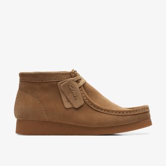 Clarks WallabeeEVO BT Dunkelsand Wildlederstiefel