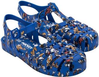 Grendene Melissa Damen Possession Print + Mickey Sandale, blau, 37 EU