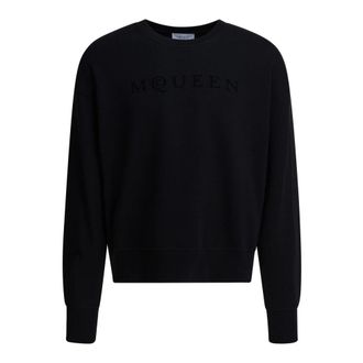 Alexander McQueen Logo Sweatshirt - - Sweatshirts & Hoodies - Herren - Schwarzk - L