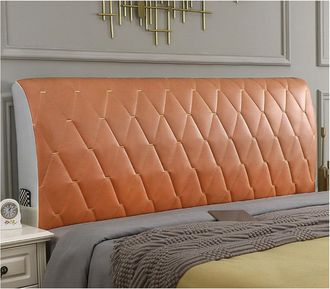 Generic Stoff-Kopfteilbezug aus Technologiematerial, weicher Ganzk&ouml;rper-Kopfteilbezug for Doppel-/Queen-/Kingsize-Betten mit St&uuml;tzkissen(Orange,120x65cm)
