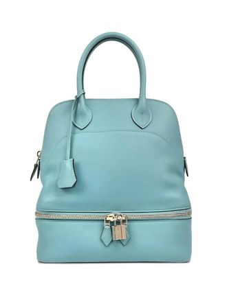 Hermès sac cabas Swift Bolide Secret (2015) - Bleu