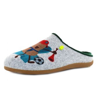 Hot Potatoes KOLSSAS, Hausschuh Herren, Gris, 40 EU