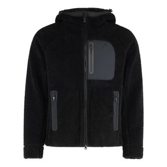 Paul & Shark Kapuzen-Fleecejacke mit Kunstpelz - - Jackets - Herren - Schwarzk - M