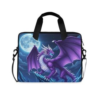 Alaza Sac pour ordinateur portable de 40,6 à 15,6 avec motif dragon Rocky Moon - Pour homme et femme, étudiant, travail, voyage, Dragon I27810, Taille uniqu