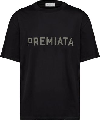 Premiata Homme, Tops, Noir, Taille: L T-shirt en coton avec imprim&eacute;