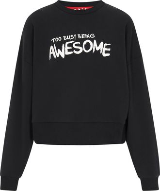 Mymo Sweatshirt Frauen Schwarz