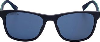Lacoste Homme, Accessoires, Bleu, Taille: ONE Size Rectangular Frame Lunettes de soleil