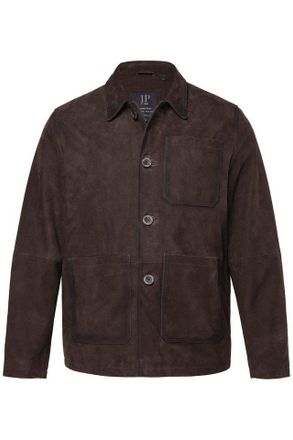 JP1880 Lederjacke Lederjacke Leder Ziegenvelours Hemdkragen