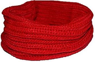 Generic Faux col en dentelle chaude pour femme Col roul&eacute; Ch&acirc;le Robe Col, Rouge, Taille unique