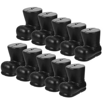 SOLUSTRE 20 Miniatur Weihnachtsmannstiefel Schwarze Puppenhaus Schuhornamente Kleiner Weihnachtsdeko f&uuml;r Basteln Tisch und Baumdekoration