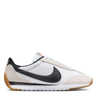 Nike Waffle Debut Sneaker f&uuml;r Damen, Wildleder, Keilabsatz (Wei&szlig;/Schwarz)