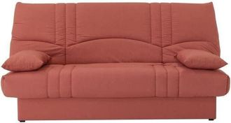 Les Tendances Les Tendances - Banquette clic clac 3 places - tissu Terracotta - Style contemporain - l 190 x p 92 cm - dream