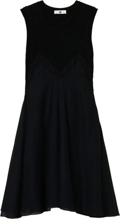 Twin-Set Minikleid mit Eins&auml;tzen - Schwarz