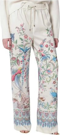 Etro Femme, Pantalons, Blanc, Taille: 36 FR Pantalon Long avec Cordon de Serrage