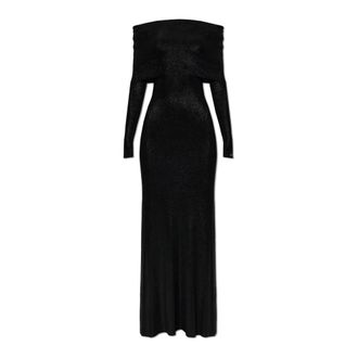 Balenciaga Off-Shoulder Maxikleid - - Dresses - Damen - Schwarzk - S