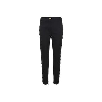 Elisabetta Franchi Slim-fit Hose - - Trousers - Damen - Schwarzk - L