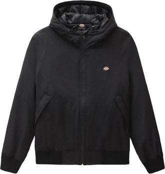 Dickies Homme, Vestes, Noir, Taille: XL Bomber Imperméable en Nylon avec Logo