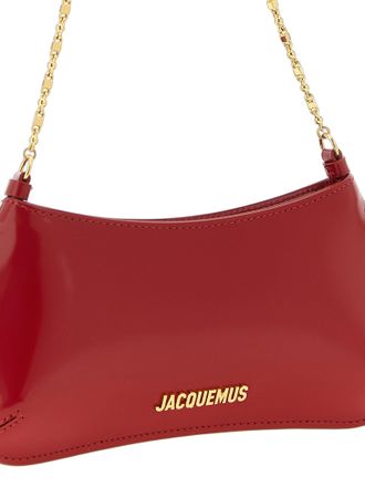 Jacquemus High-Gloss Calfskin Shoulder Bag - Red