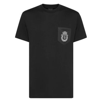 Billionaire Boys Club Homme, Tops, Noir, Taille: 4XL T-Shirt Col Rond Poche &Eacute;cusson
