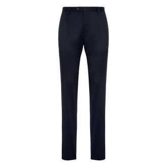 Boggi Milano Homme, Pantalons, Bleu, Taille: 4XL Pantalon en laine tricot&eacute;e stretch