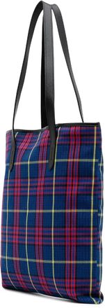 Mulberry Shopper - Plaid Canvas Tote - Gr. unisize - in Blau - f&uuml;r Damen