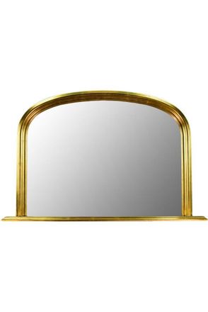 Mirror Spiegel, Antik-Optik, verziert, gro&szlig;, 90 x 60 cm, silberfarben