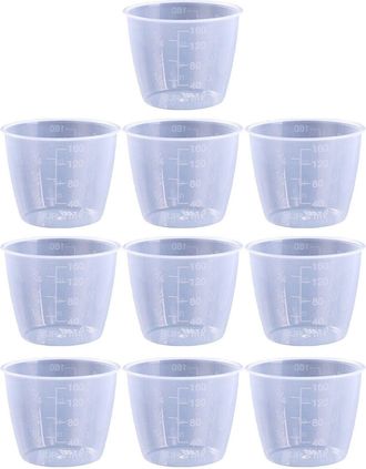 Generic 10 Prozent Reis Messung Cup Clear Graduated Cups Food Grade Pp Messbecher Küche Vorräte Für Trockene Flüssige Zutaten