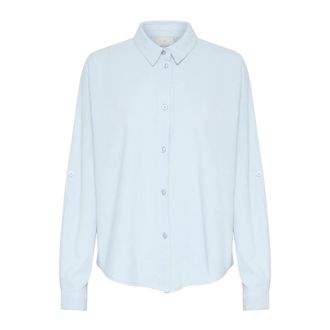 Kaffe Chemisier Blouse Windsurfer Simple - Femme - Blouses et Chemises - Bleu - Taille: 46 FR