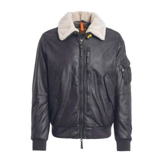 Parajumpers Josh Leder Bomberjacke - - Jackets - Herren - Grau - M