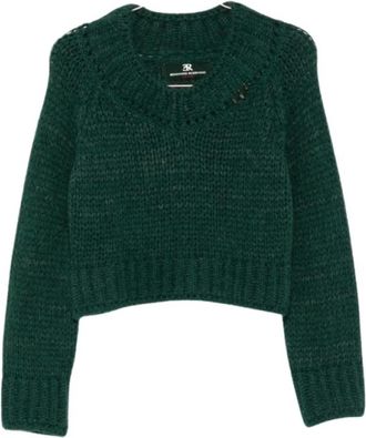 Ermanno Scervino Femme, Pulls, Vert, Taille: 36 FR Pull ras du cou