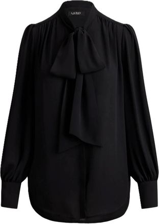 Ralph Lauren Blouse Klaryce Manches Longues - Femme - Blouses et Chemises - Noir - Taille: 40 FR