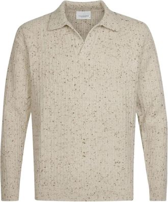 Profuomo Polo mit offenem Kragen - - Knitwear - Herren - Beige - L