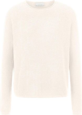 Rich & Royal Nahtloser Rundhals-Cardigan in Half Cardigan-Strickart - - Knitwear - Damen - Wei&szlig; - XL