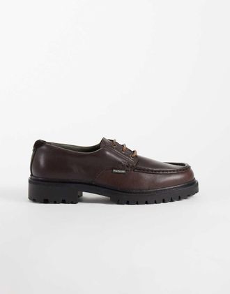Barbour Paxton Derby Bootsschuh aus Wildleder und Leder in Dunkelbraun
