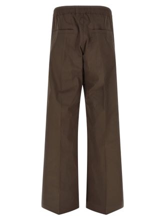 Rick Owens Mens Brown Cotton Cargo Pants