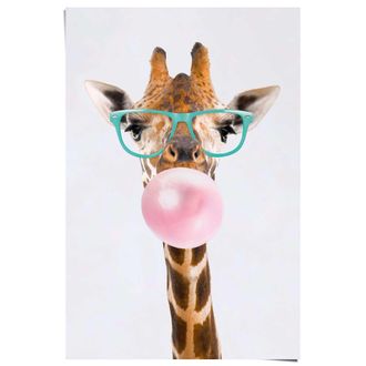 Reinders Poster, Funky Giraffe, Kinderzimmer, Poster, Wanddeko, Room Decor, 150 gr. gl&auml;nzend Bilderdruckpapier, Braun, 91,5 x 61
