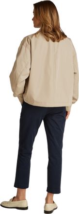 Tommy Hilfiger Damen Bomberjacke Casual Nylon Dünn, Beige (Sandalwood), XL