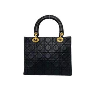 Dior Pre-owned Lady Dior Leder 2way Tasche - - Pre-owned - Damen - Schwarzk - ONE SIZE