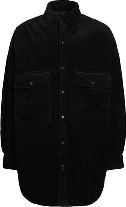 Merely Made Nur hergestellt - große klassische Baumwollkragenjacke - Beige